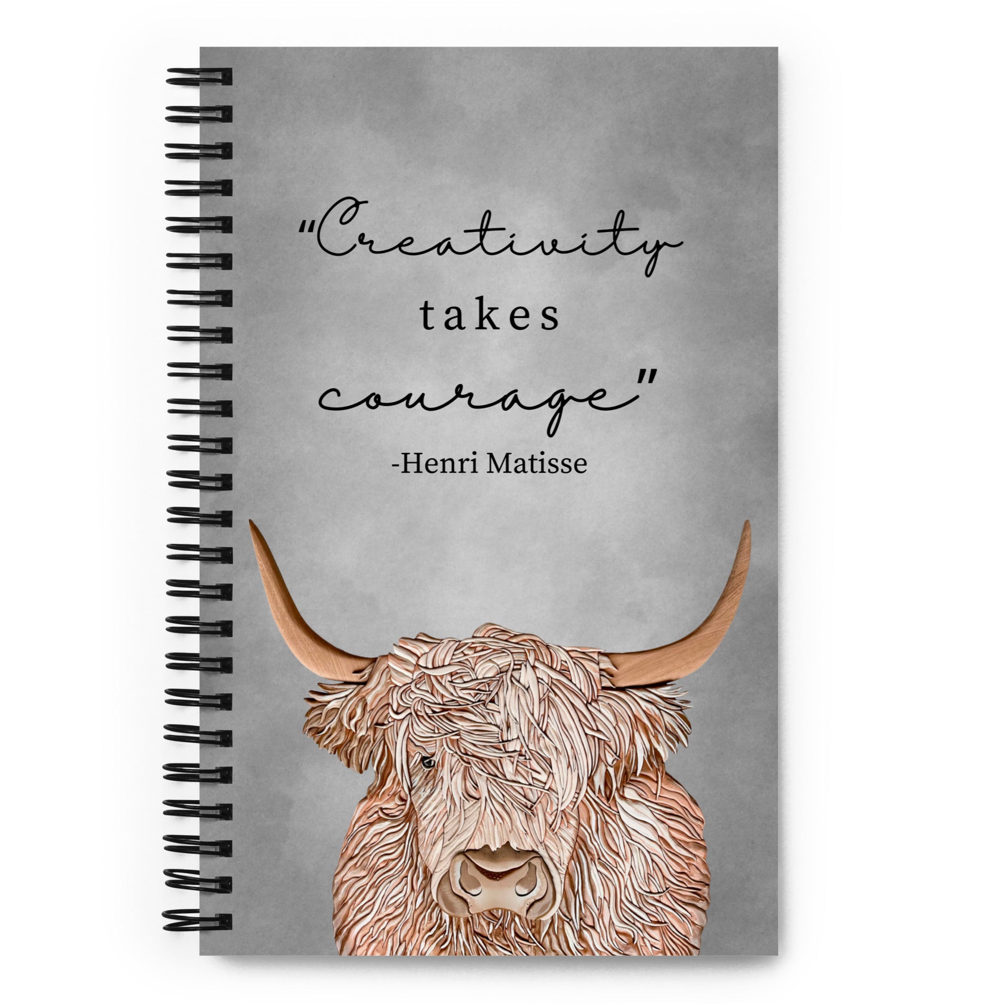 Highland Cow - Spiral notebook – Wild Wood Creative