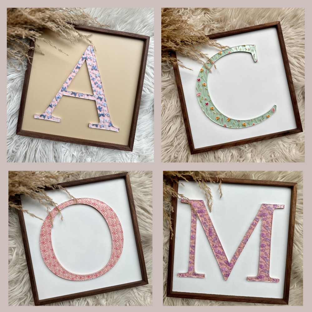 Custom Monogram & Name Signs – Wild Wood Creative