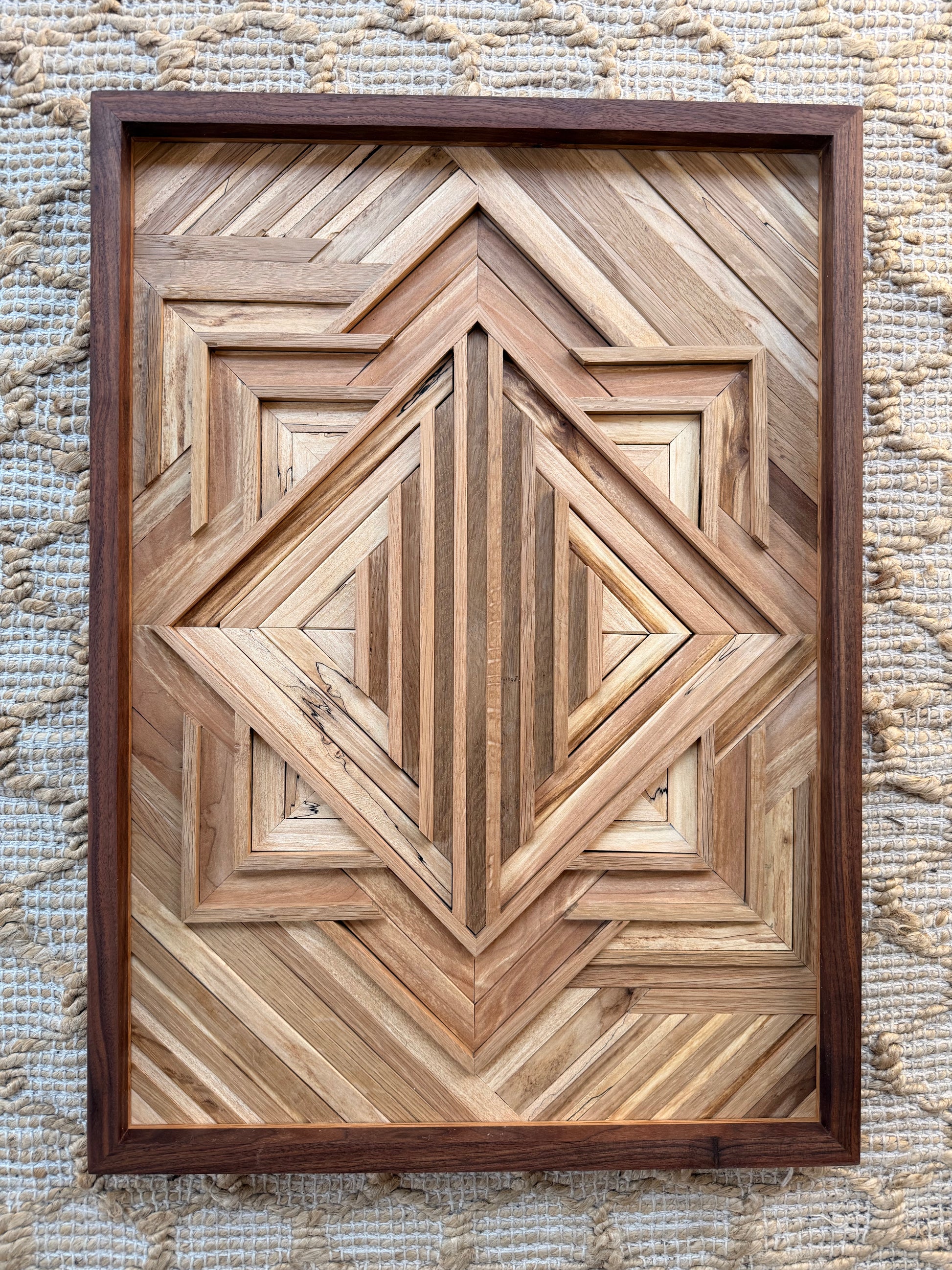 Maple & White Oak Mosaic Art Piece – Wild Wood Creative