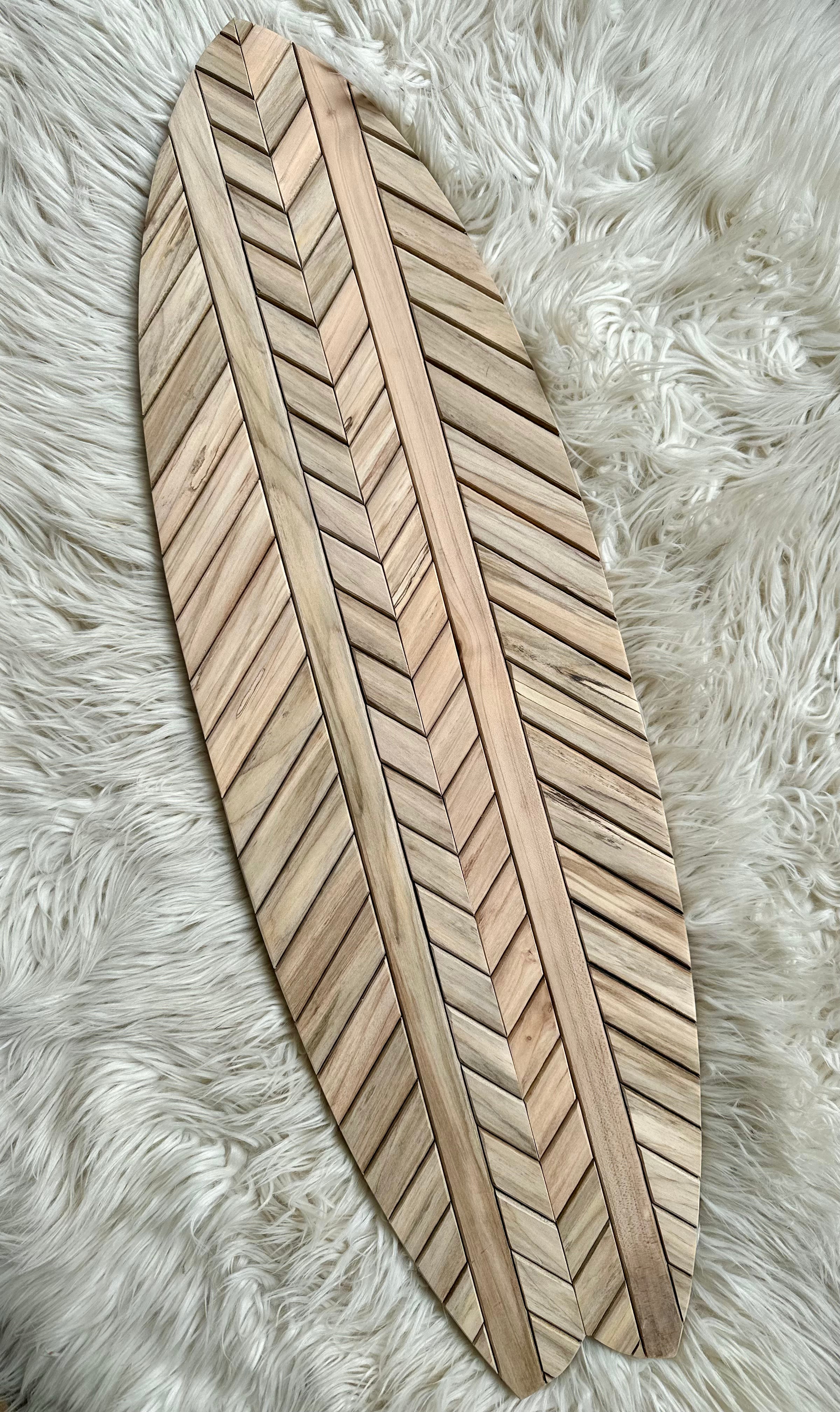 Coastline - Maple Herringbone Surfboard – Wild Wood Creative